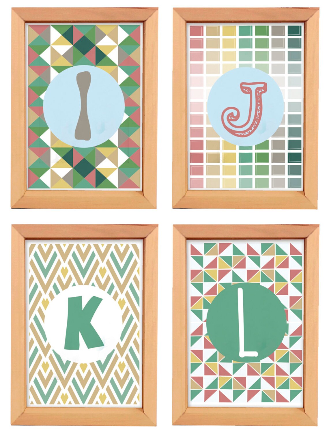 Printable Letters Poster. Set of 24 Posters. Poster ABC FREE - Etsy