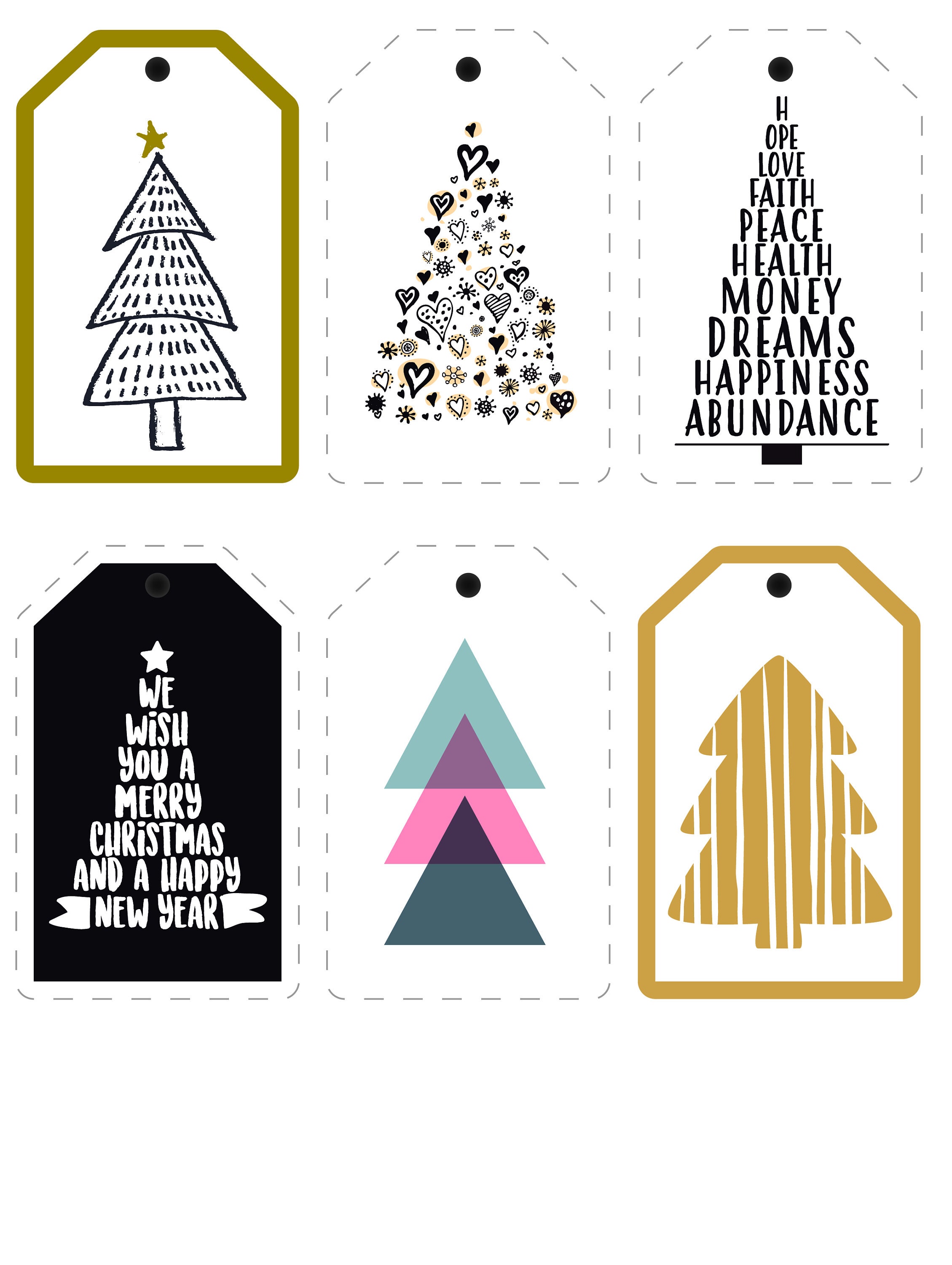 SPANISH CHRISTMAS Cards. Set 8 Printable Cards + 6 Tags. Merry ...