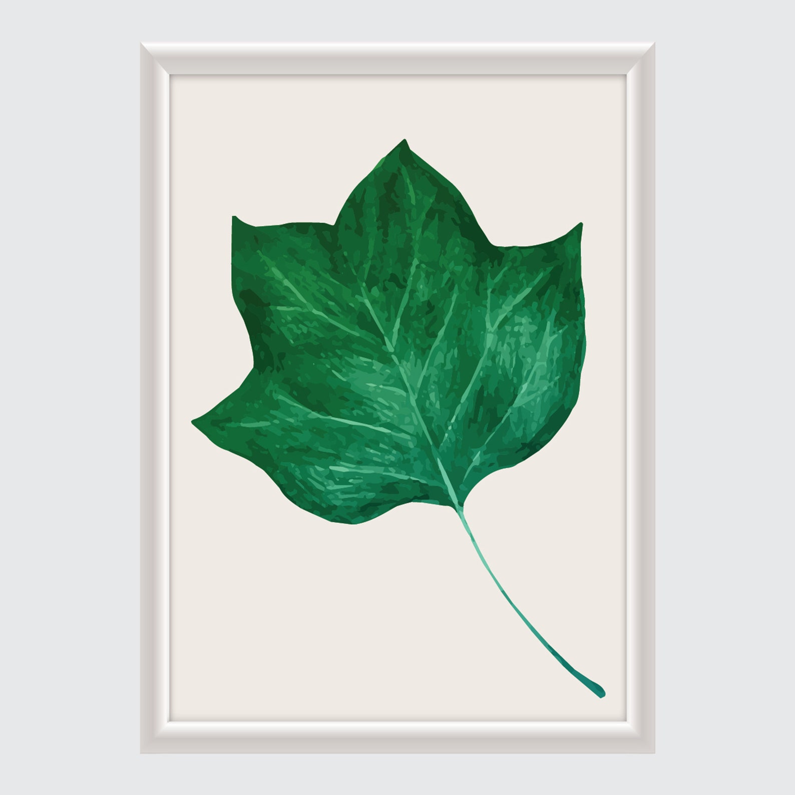 Set of 45 Minimalist Posters. Green Leaves Plants A4 Size for Printing ...