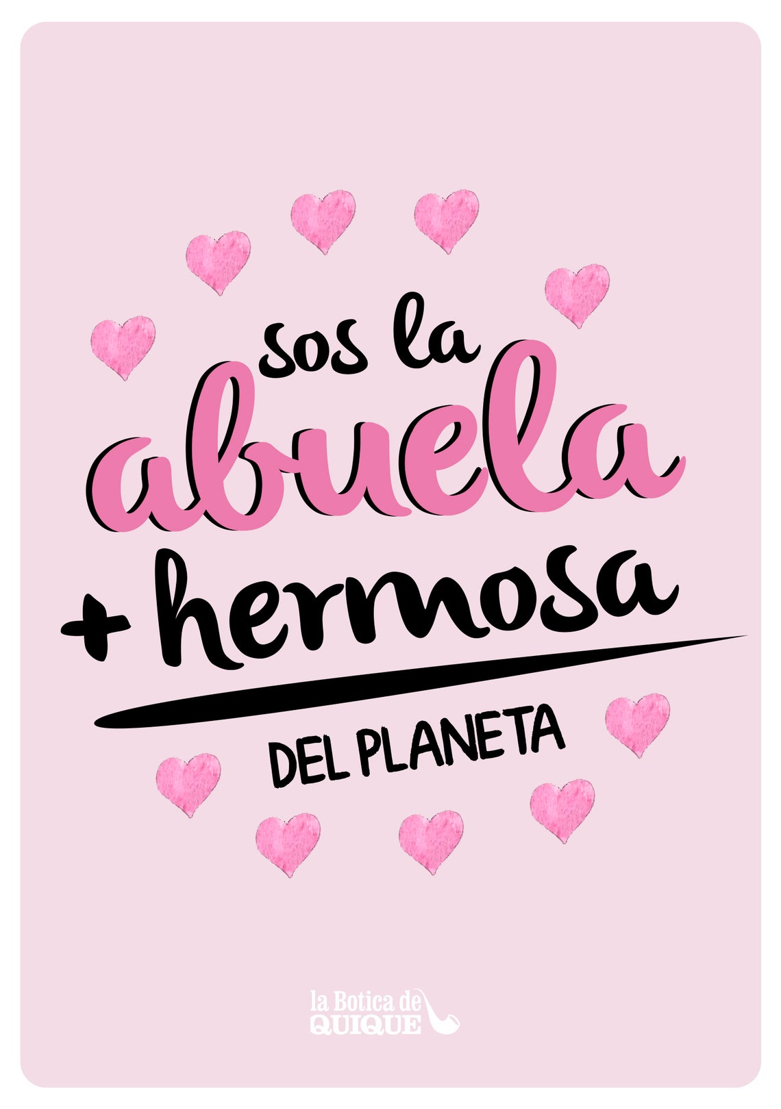 Día De La Madre. Set X 8. Spanish Mother's Day Card. Tarjeta De ...