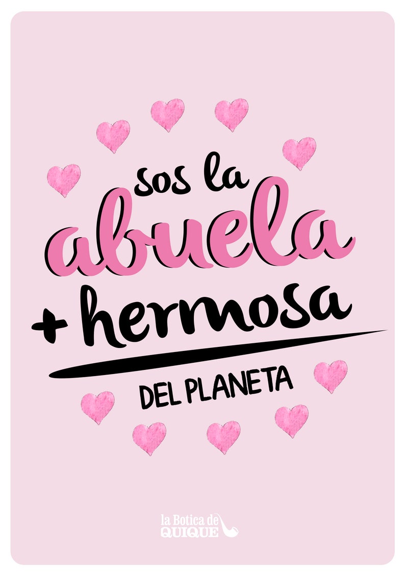 Día De La Madre. Set X 8. Spanish Mother's Day Card. Tarjeta De ...