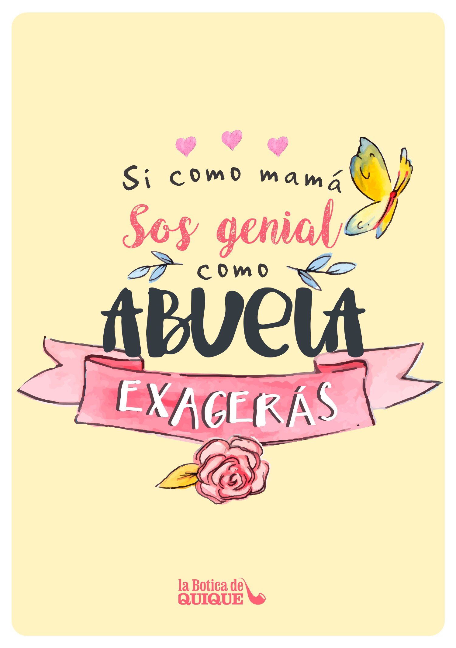 Día De La Madre. Set X 8. Spanish Mother's Day Card. Tarjeta De ...