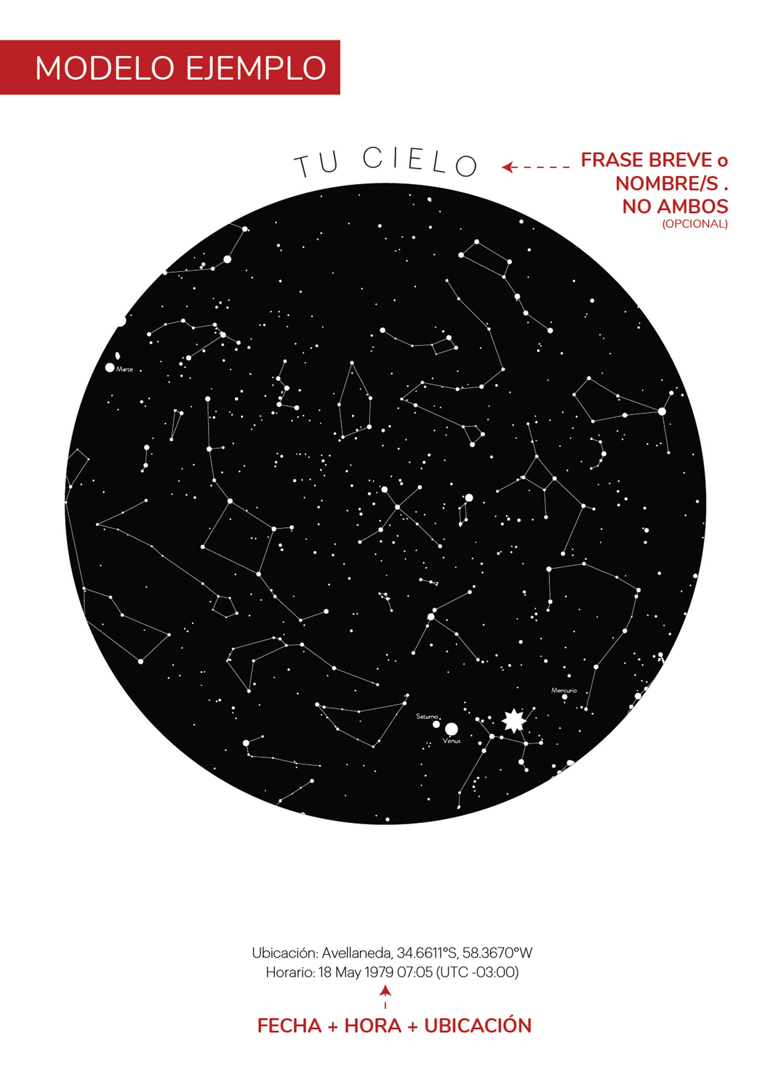 Custom Star Map by Date, Digital Download Night Sky Poster ...