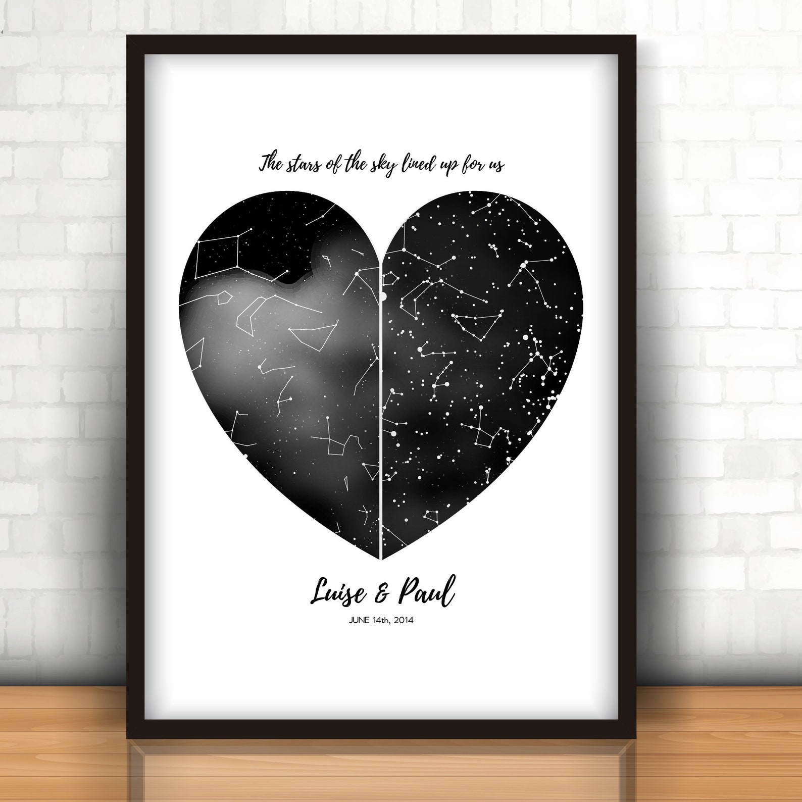 VALENTINE S DAY Custom Map of Love | Wedding Gift Personalized Gift ...