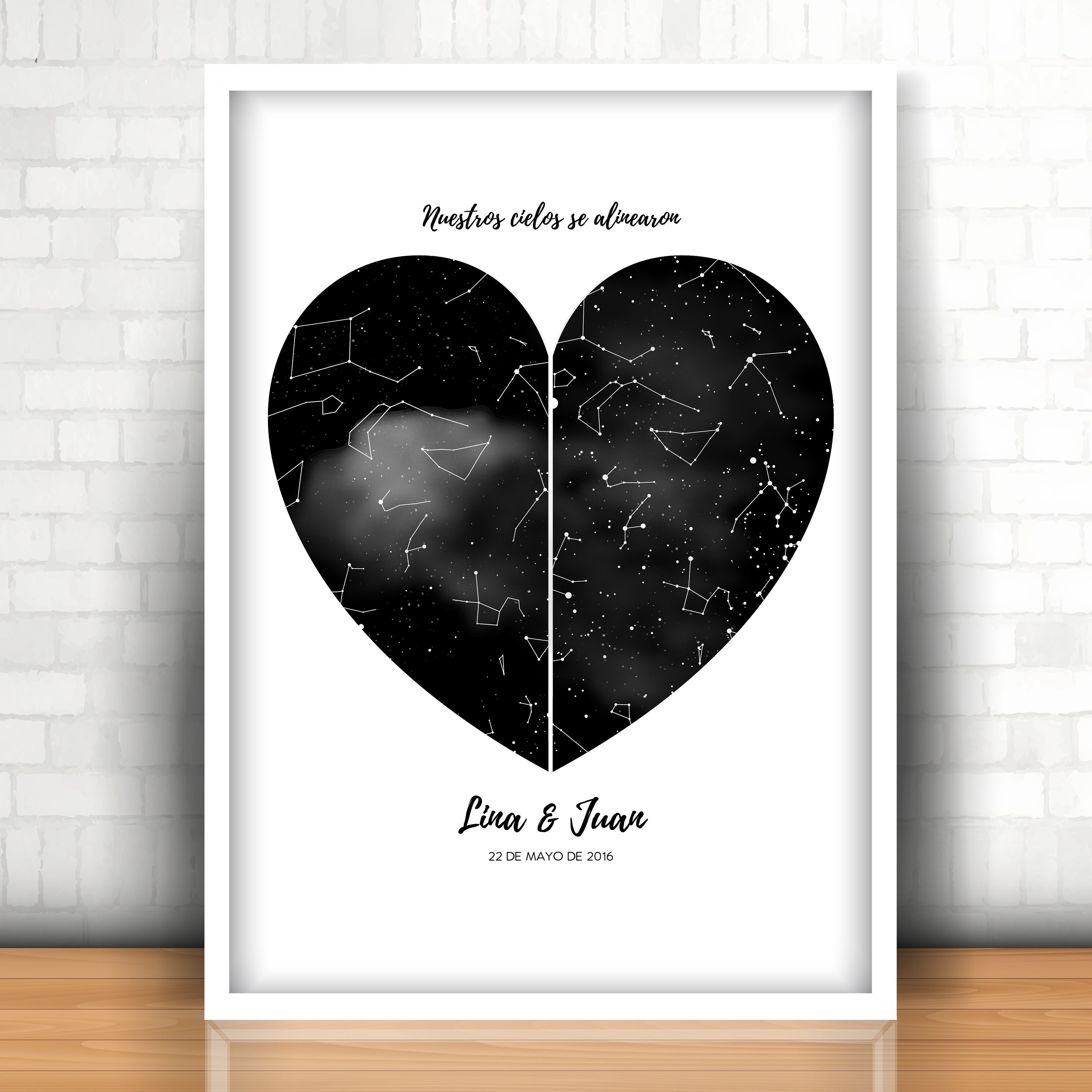 VALENTINE S DAY Custom Map of Love | Wedding Gift Personalized Gift ...