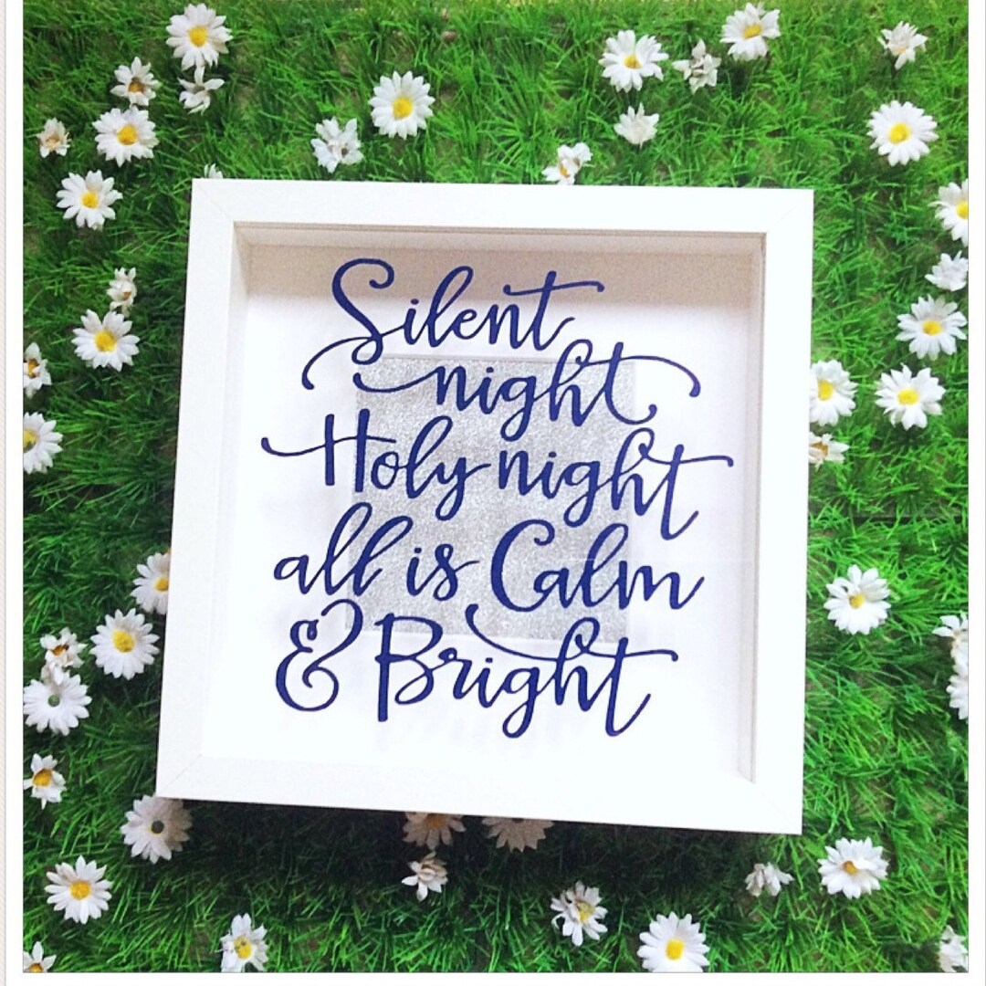 Christmas Shadow Box, Silent Night Frame - Etsy