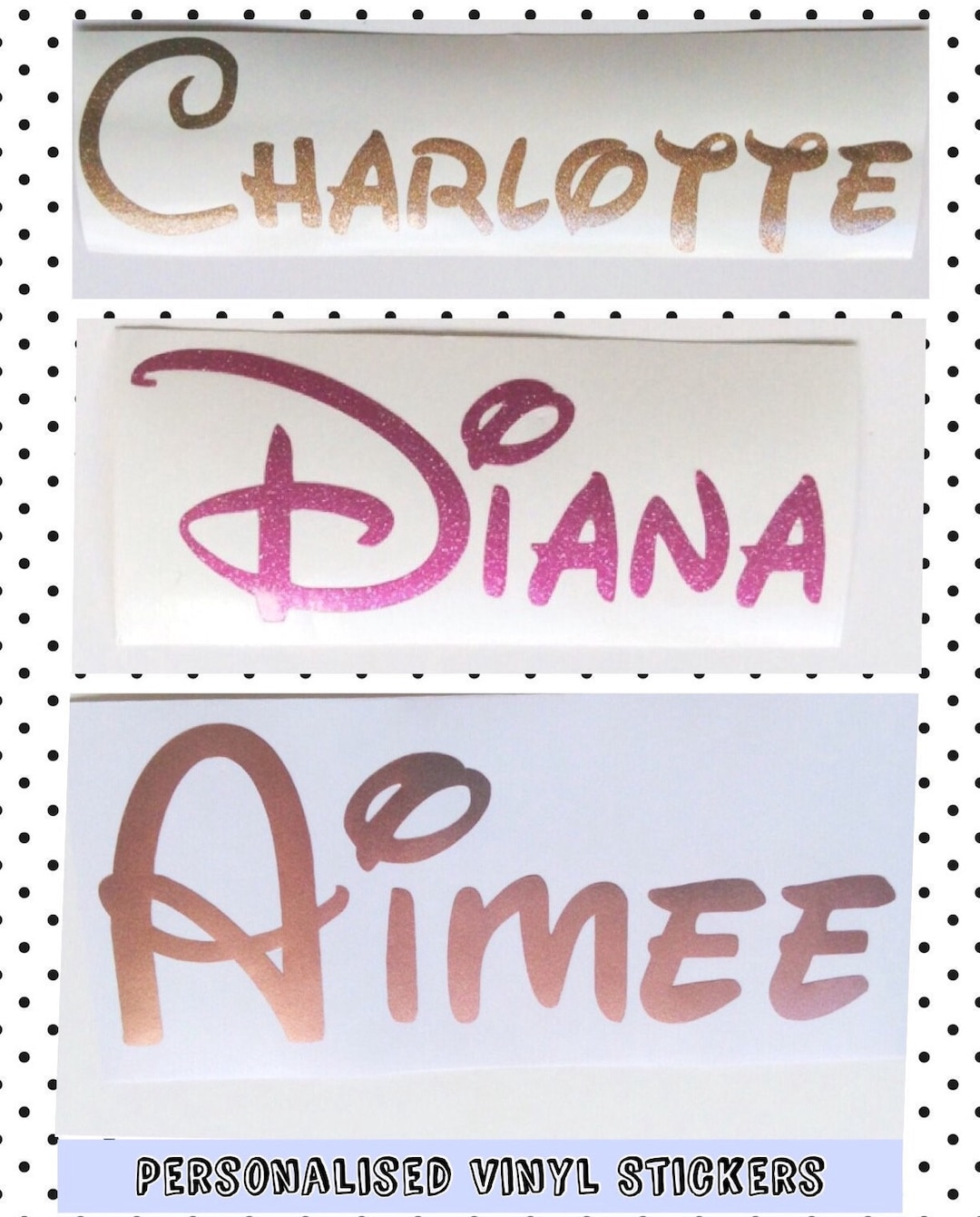 Disney Font Decal Name Sticker - Etsy UK