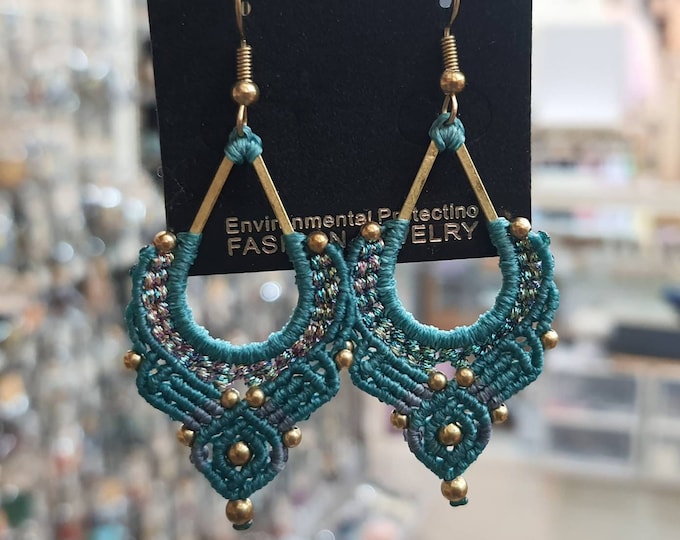 Micro Macrame Earring Handmade Thai Stlye - Etsy