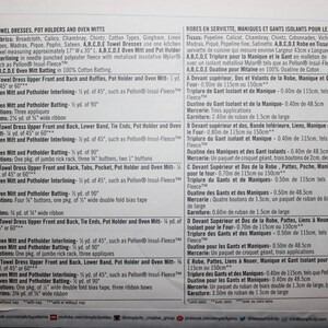 Simplicity Pattern 8109 Towel Dresses, Pot Holders and Oven Mitts - Etsy