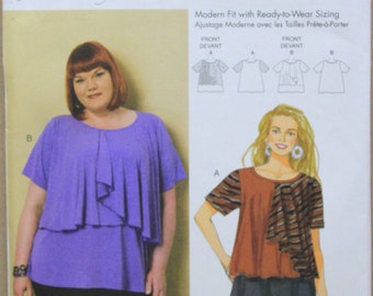 Butterick Pattern 6396 Miss Misses' Asymmetical-overlay | Etsy