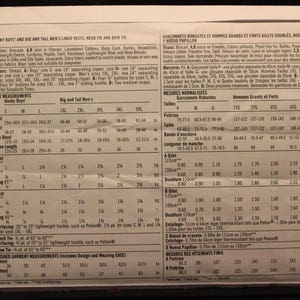 Simplicity Pattern 1506 Husky Boys in Size S-M-L and Big and Tall Mens ...