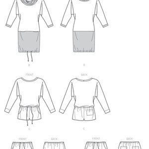 Mccalls Pattern 7517 Y Misses' Batwing Top Dress and - Etsy