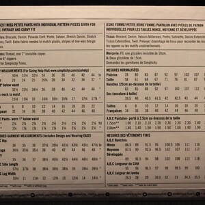 Simplicity Pattern 8514 H5 Amazing Fit Misses Petite Pants Slim ...