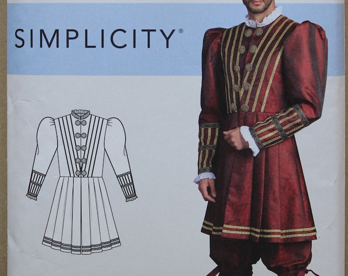 Simplicity Pattern 9095 BB Men's Tudor Era Historical Cosplay Costume ...