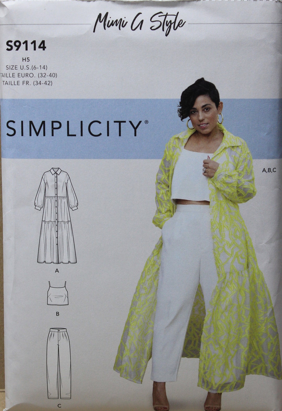 Simplicity Pattern 9114 H5 Mimi G Style Misses' Dress Top - Etsy