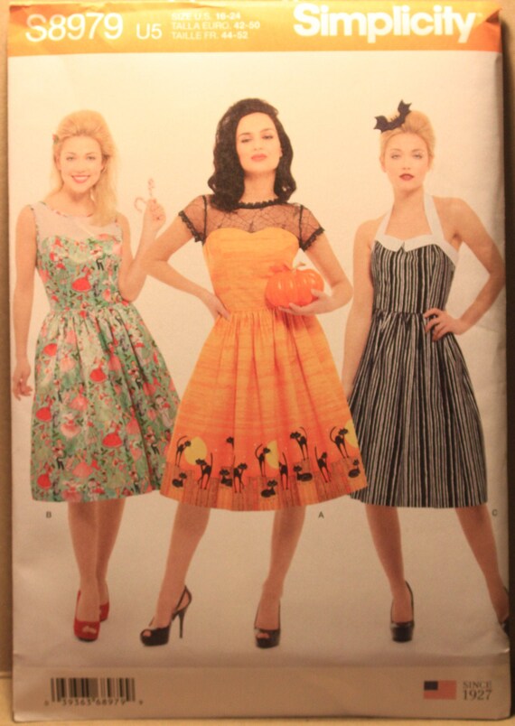Simplicity Pattern 8979 U5 Misses' Classic Rockabilly | Etsy