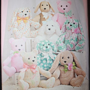 Simplicity 8044 Elaine Heigl Designs Two Piece Pattern Stuffed Animals ...