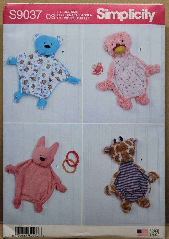 Simplicity Pattern 9037 Bear Duck Rabbit or Giraffe Baby - Etsy