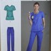 Simplicity Pattern 1020 AA Easy to Sew Misses Scrub Pants, Top and Hat ...