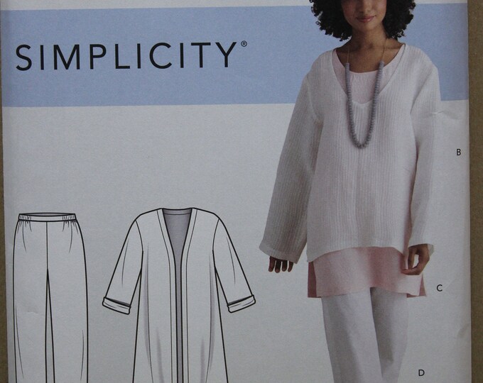 Simplicity Pattern 8924 U5 Misses' Jacket Top Tunic and - Etsy