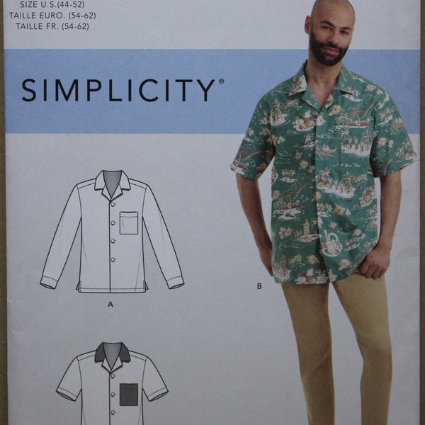 Mens Button up Sewing Pattern - Etsy