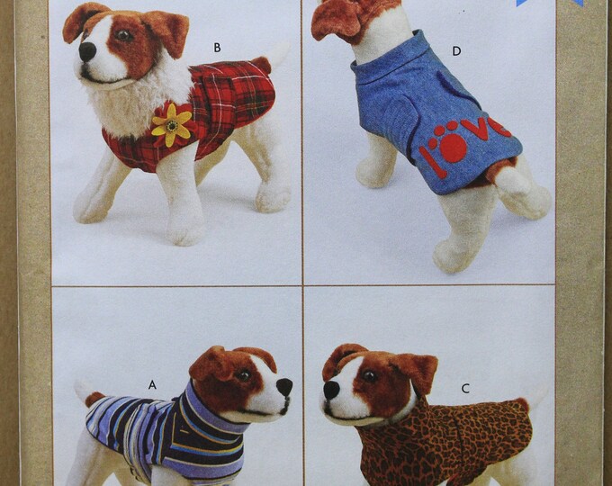 Kwik Sew Pattern K4352 Lined Dog Coats in Sizes Xsmall- Small-medium ...