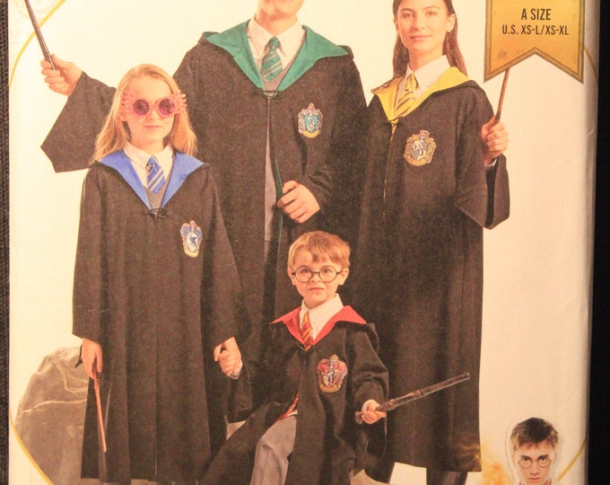 Simplicity Pattern 8723 Harry Potter Unisex Child's xs-sm-med-lg, Teen ...