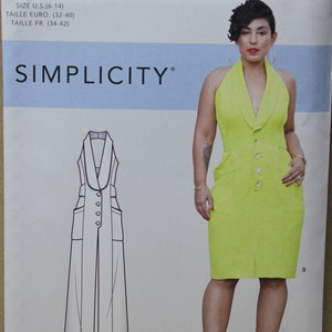 Simplicity Pattern 9097 H5 Mimi G Style Misses' Halter Back Dress and ...