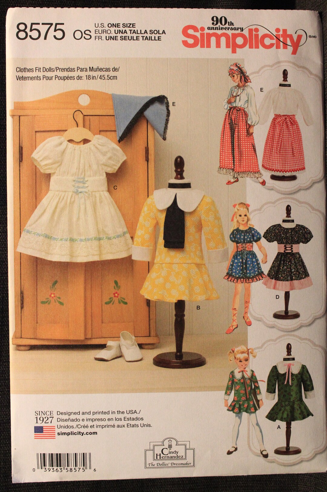 Simplicity Pattern 8575 Cindy Hernandes Designs the Dollies' Dressmaker ...
