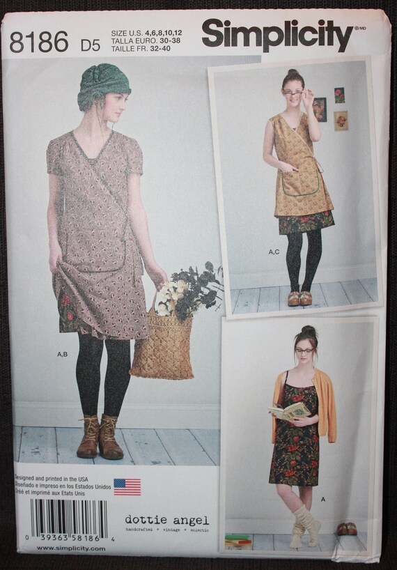 Simplicity Pattern 8186 D5 Dottie Angel Designs Misses Frock | Etsy