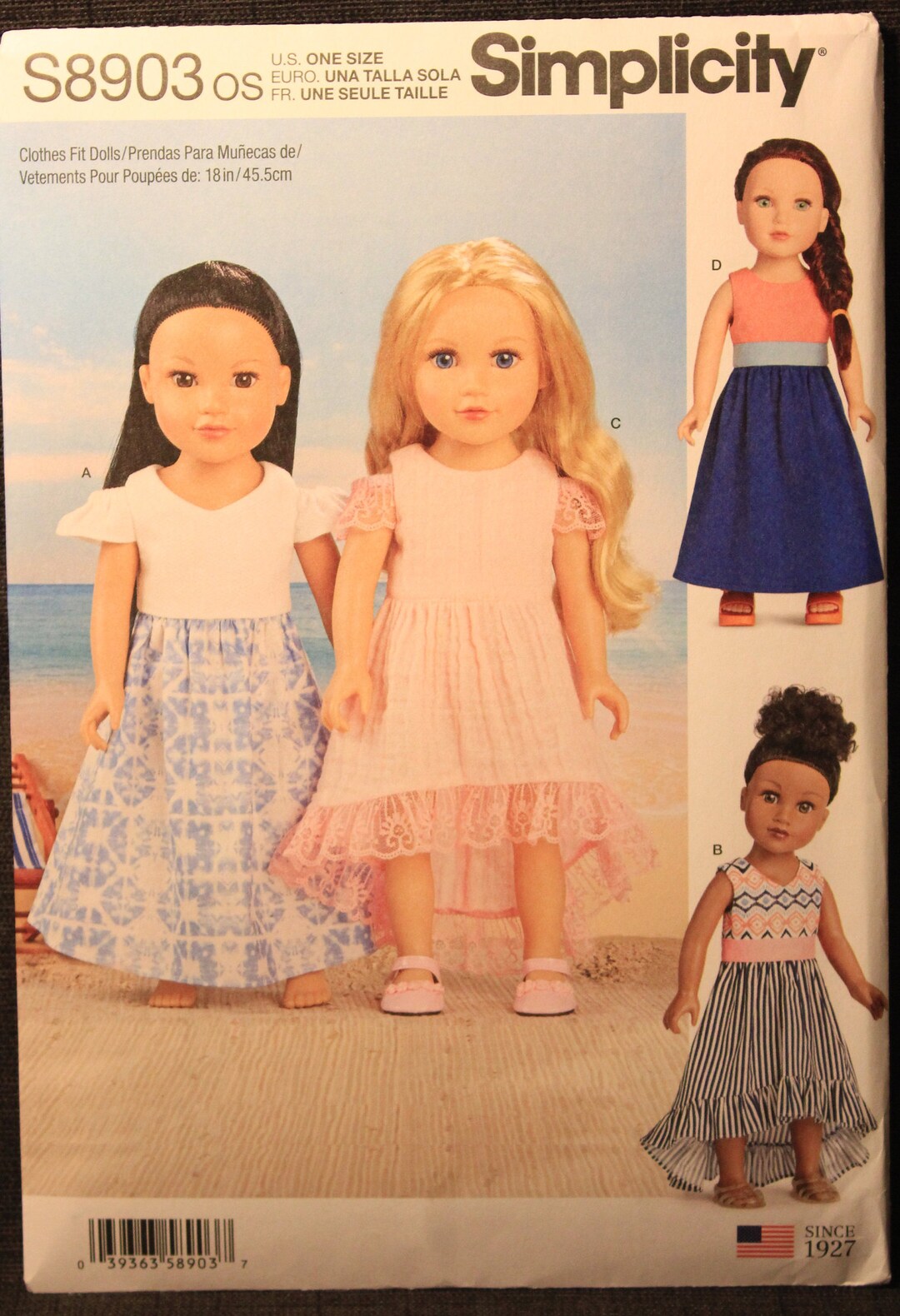 Simplicity Pattern 8903 18" Doll Clothes - Etsy