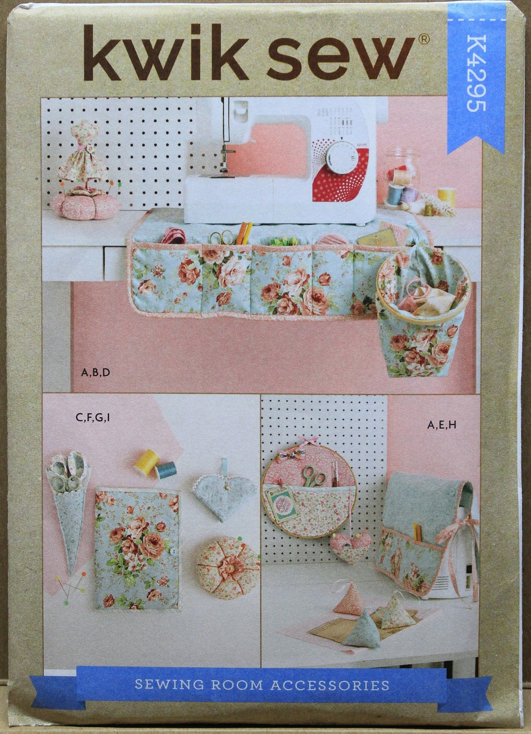 Kwik Sew Pattern K4295 Vintage Inspired Sewing Room Accessories and ...