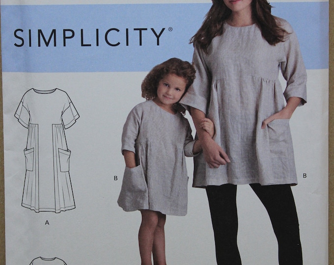 Simplicity Pattern 8856 Easy to Sew the Artisan Dress Children's 3-4-5 ...