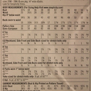 Simplicity Pattern 1020 AA Easy to Sew Misses Scrub Pants, Top and Hat ...