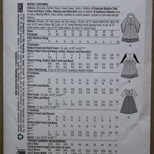 Simplicity Pattern 9166 H5 Misses' Fantasy Cosplay Costume Dresses in ...
