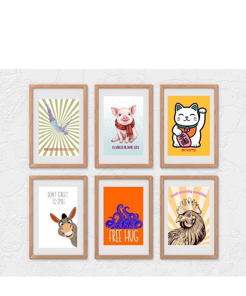 FREE HUG Poster – Digital Download – Statement Wall Art – Modern ...