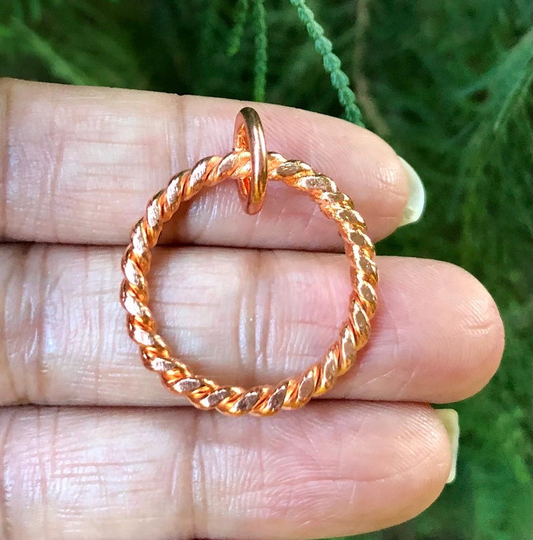 Pure Copper Spiral Pendant: Elegant Tensor Coil Jewelry - Etsy