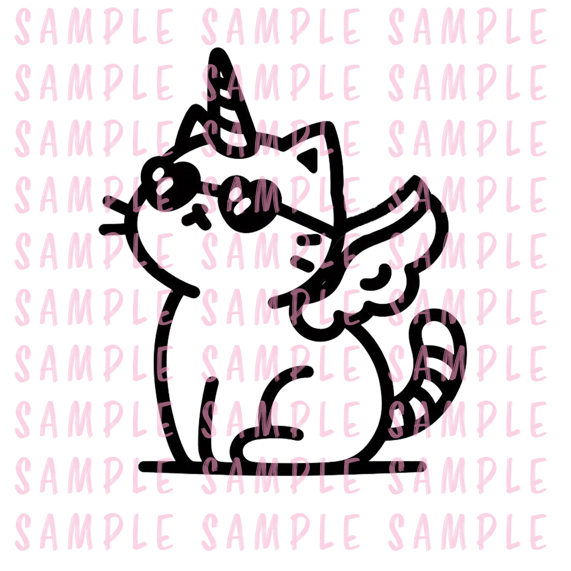 Unicorn Cat SVG JPG and PNG Bundle Digital Download Craft Files Kids ...