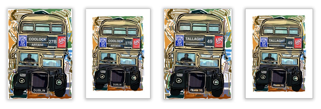 CIE Old Bus Dublin 27b/49 - Etsy Ireland