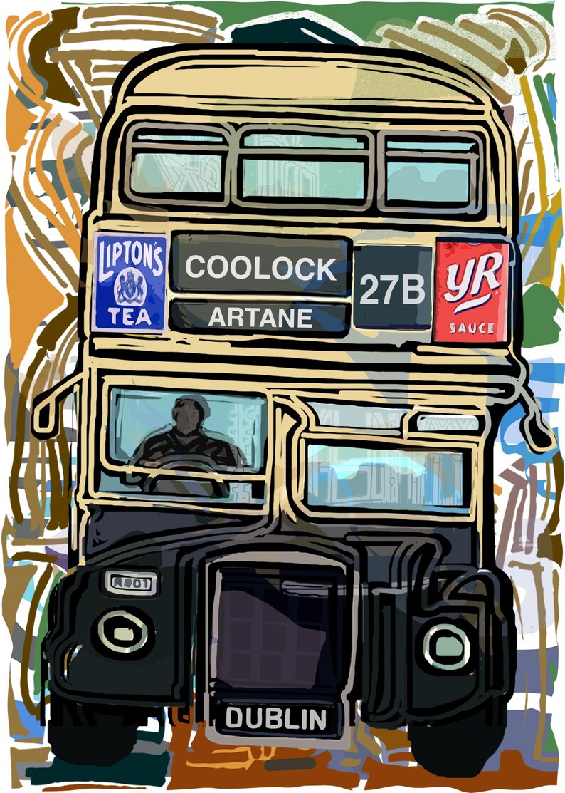 CIE Old Bus Dublin 27b/49 - Etsy Ireland
