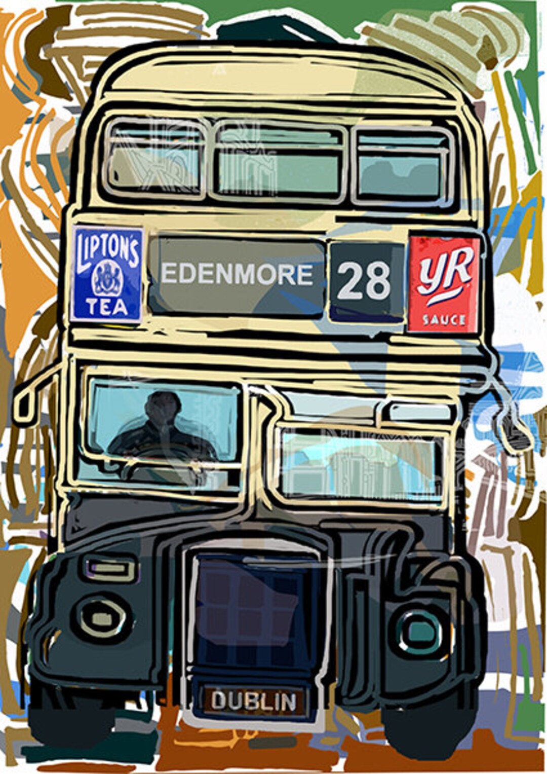CIE Old Bus Dublin 28 - Etsy