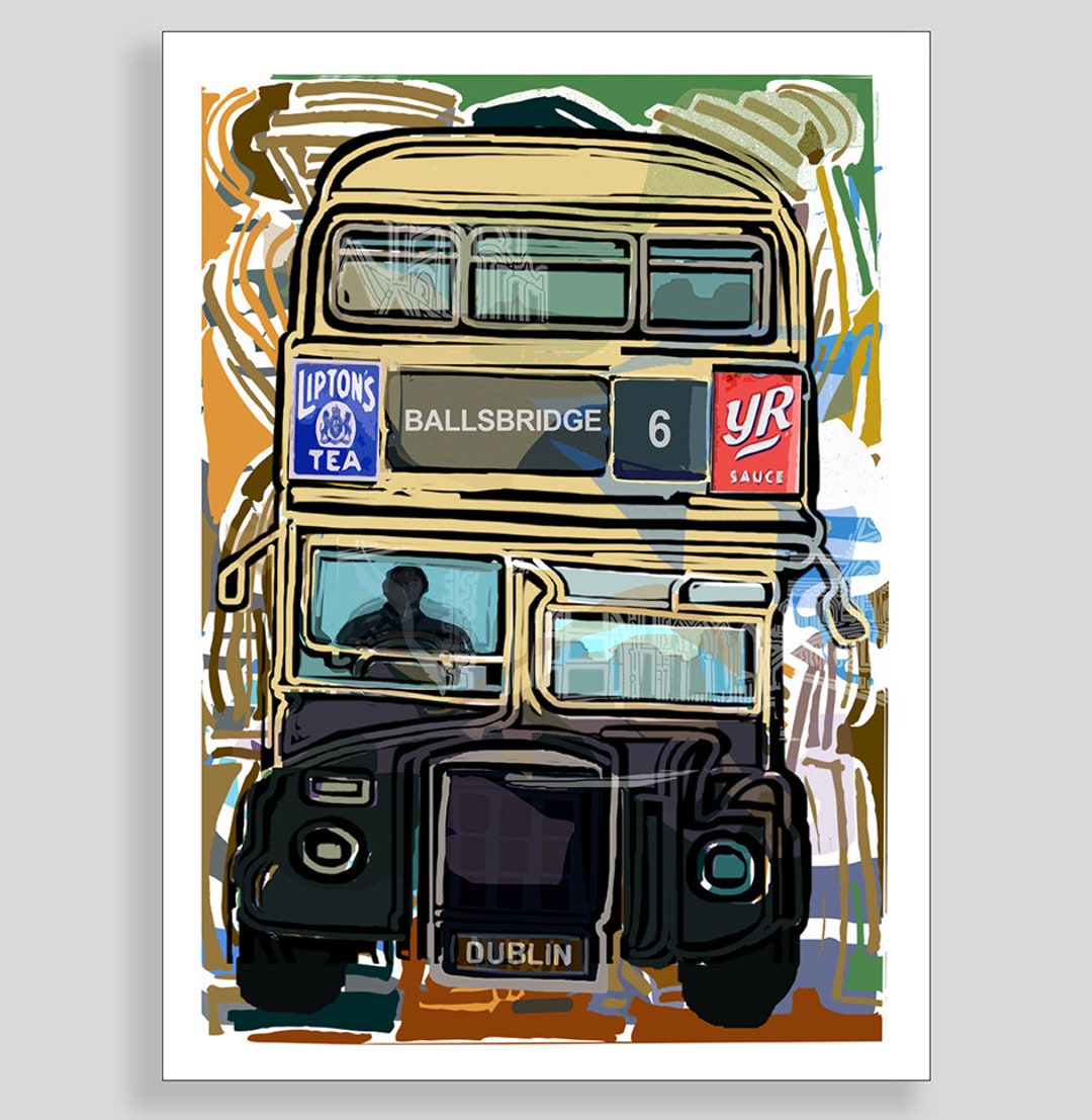 CIE Old Bus Dublin 6 - Etsy