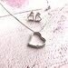 Open Heart Jewellery Set - Etsy