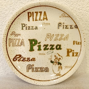 Beautiful Vintage Pizza Plate Serving Plate Ceramic Large Platter Italy ...