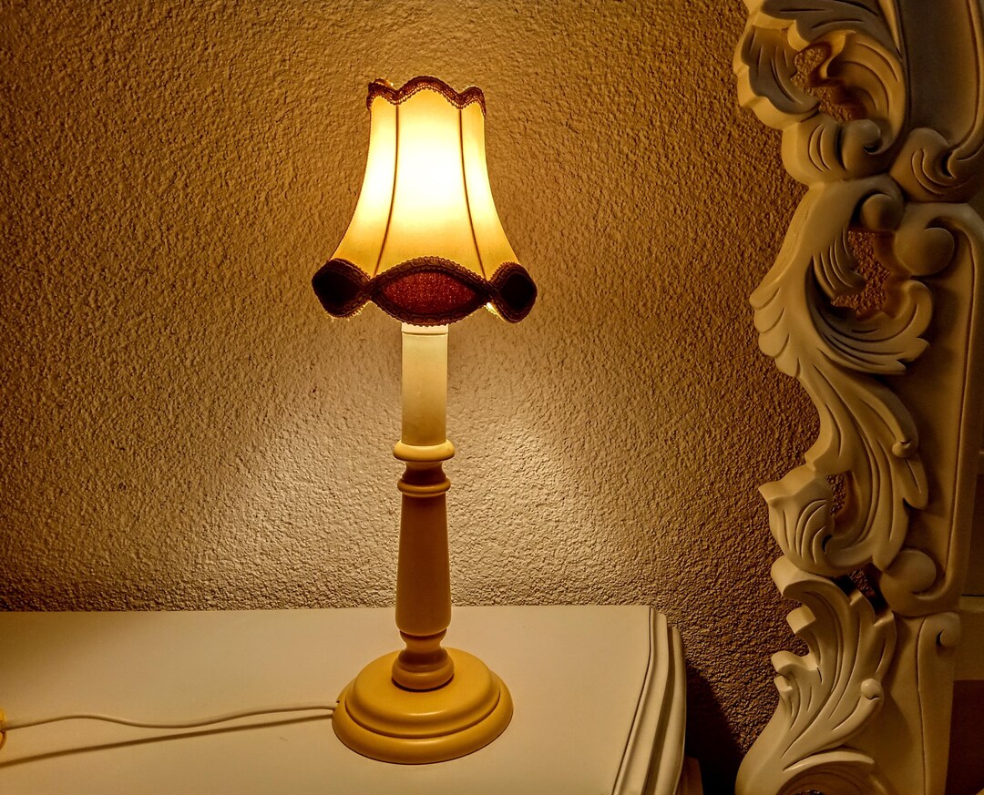 Swedish Country Style Wood Table Lamp Design Vigan Sweden Vintage ...