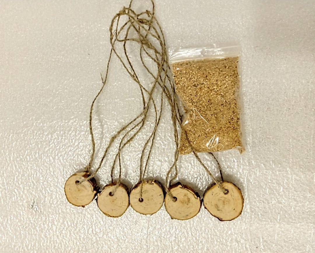 Set 5 Rowan Tree Wood Slices +rowan Tree Shavings Protective Pagan ...