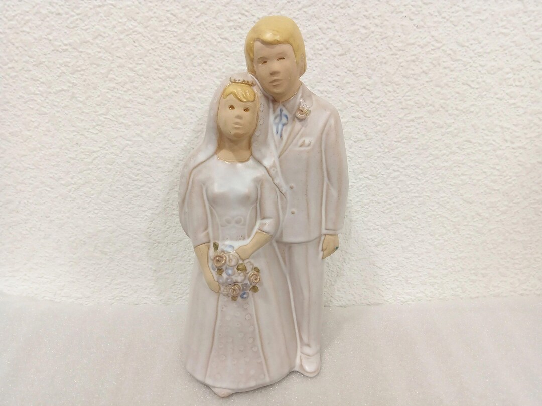 Large 10'' JIE Gantofta Ceramic Wedding Gift Idea Couple Figurine Bride ...