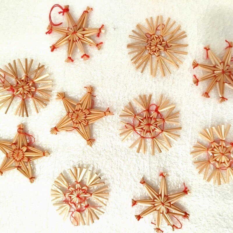 Straw Ornaments - Etsy