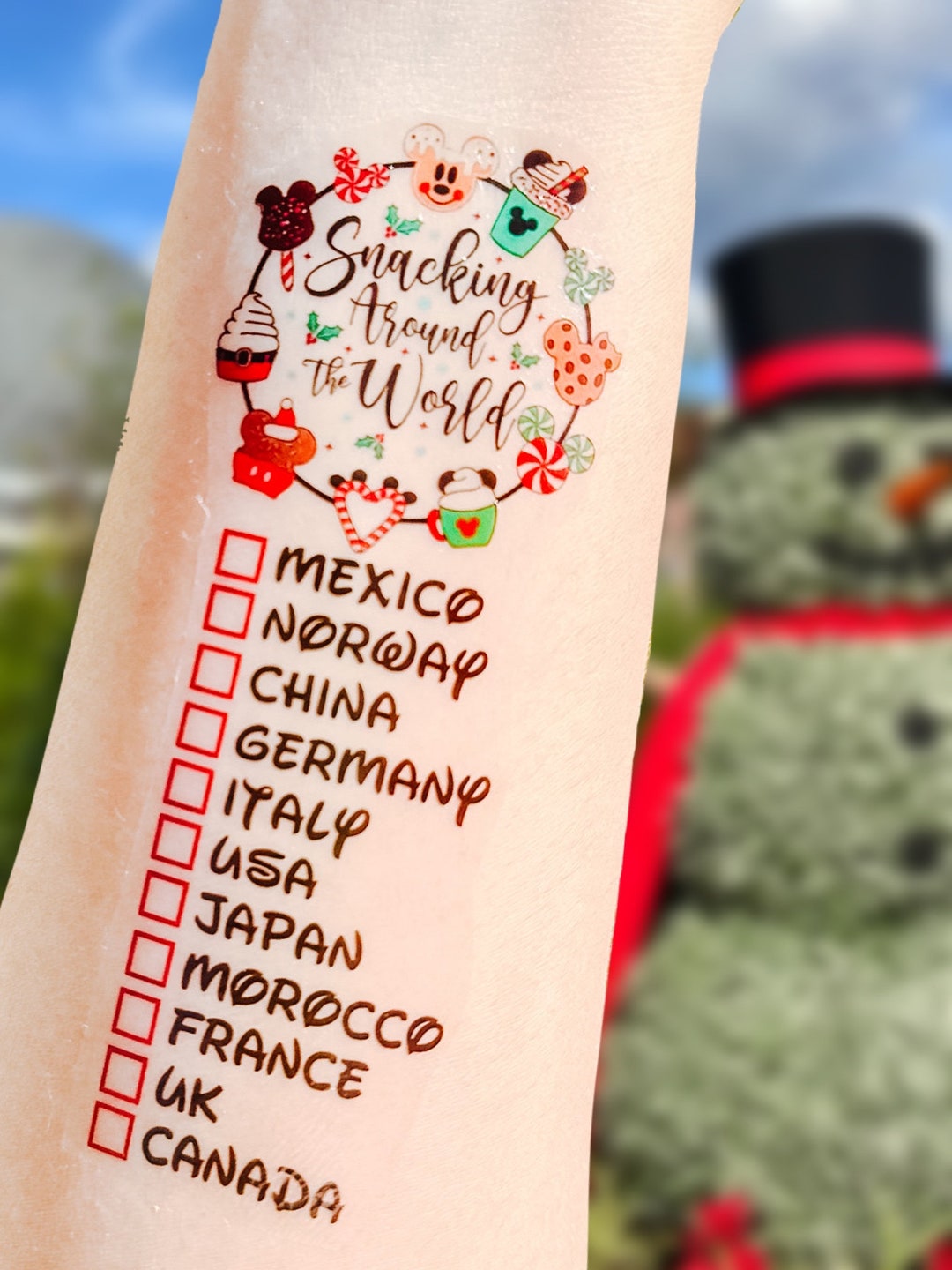 Eating Around the World Tattoo-food & Wine Festival-epcot World ...