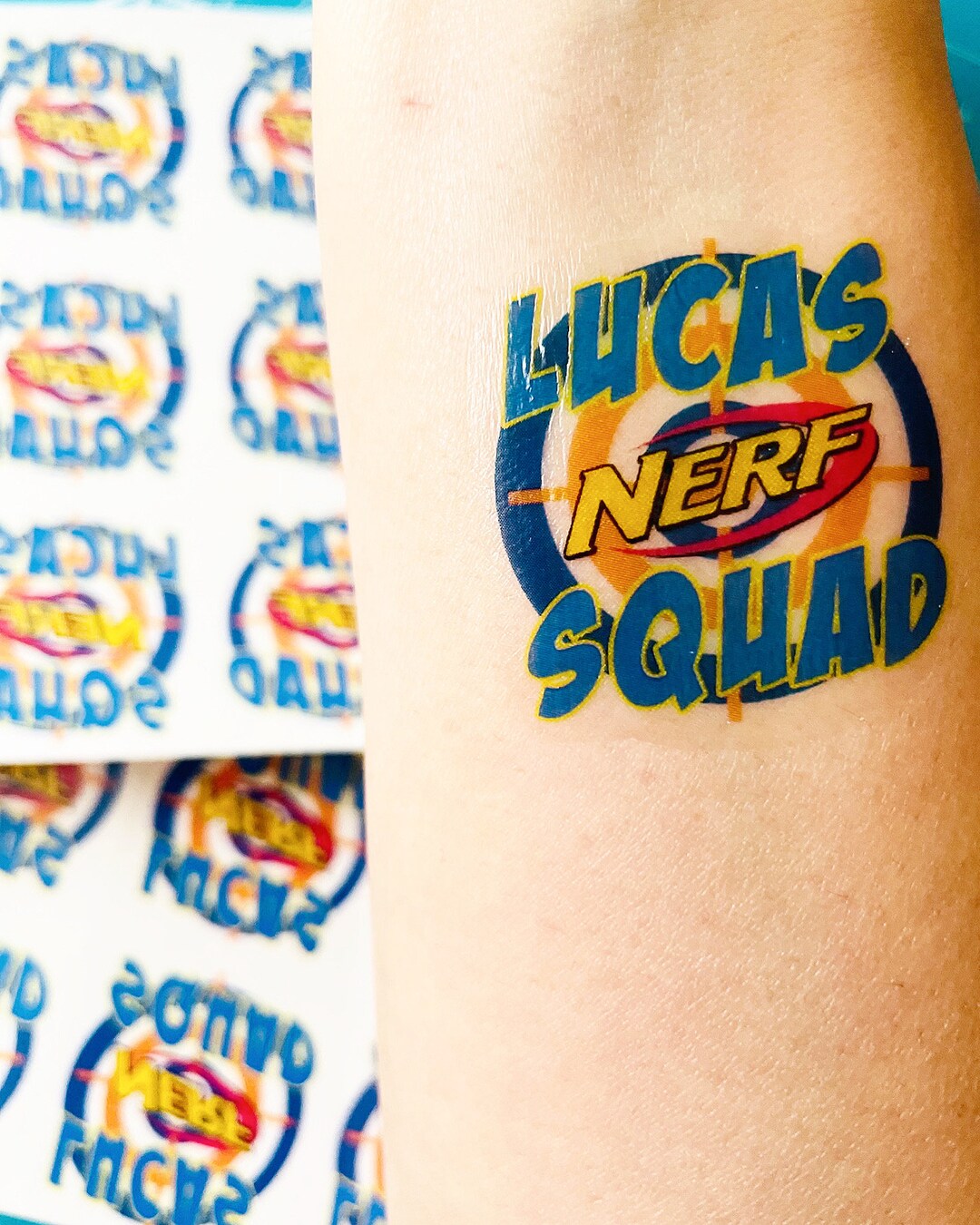Nerf Temporary Tattoos Custom Nerf Tattoos Custom Temporary - Etsy